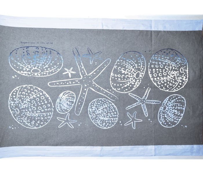 telo mare pareo sicilia cotone lino RICCI.BLU_ - Onfuton